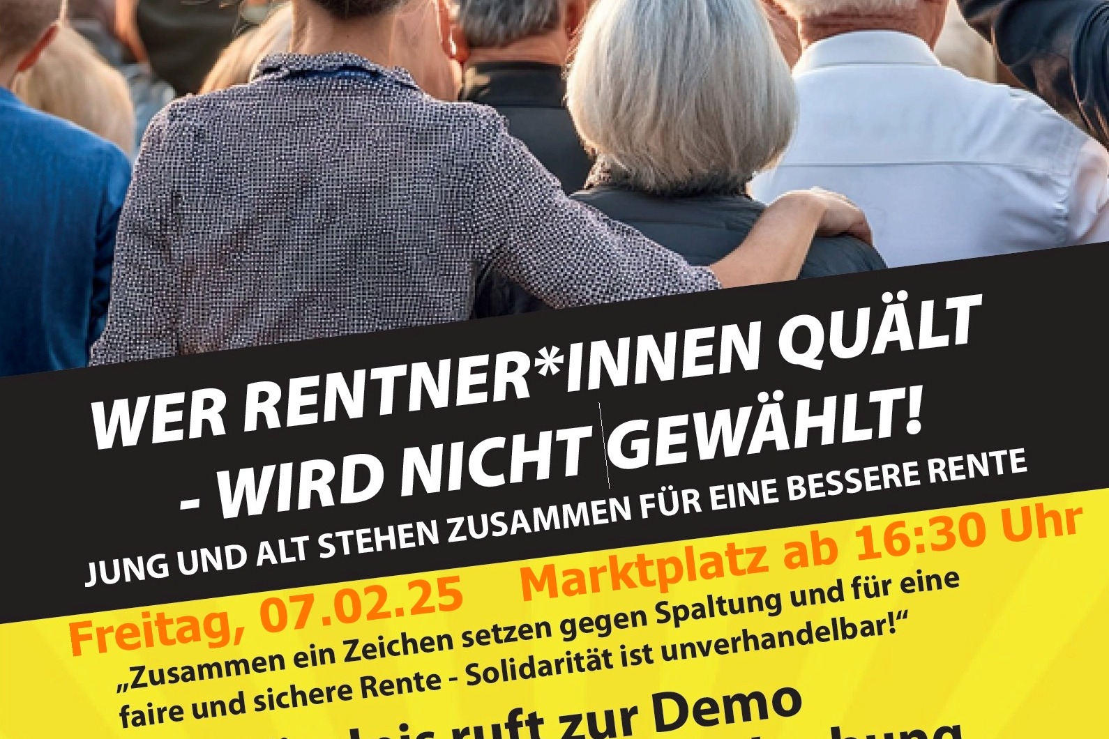 Rentner-Demo in Karlsruhe am 7. Februar - Sozialverband VdK Baden-Württemberg e.V.